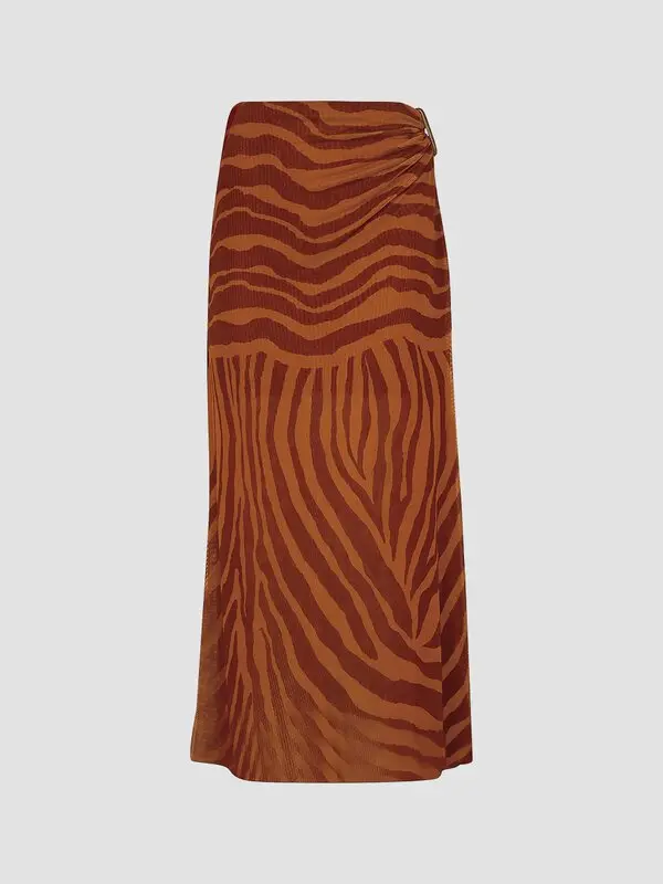 VIX PAULA HERMANNY Sundown Amira Striped Maxi-skirt