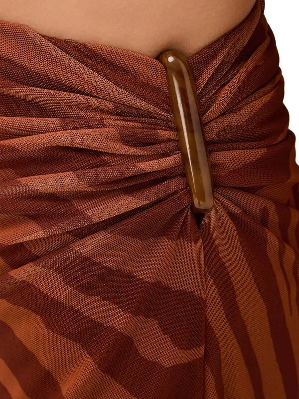 VIX PAULA HERMANNY Sundown Amira Striped Maxi-skirt
