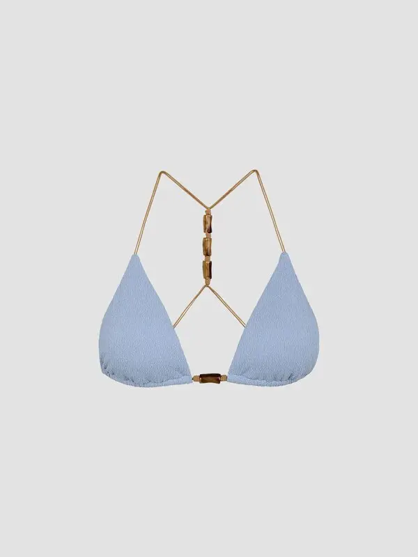 VIX PAULA HERMANNY Firenze Lesley Bead-accent Bikini Top