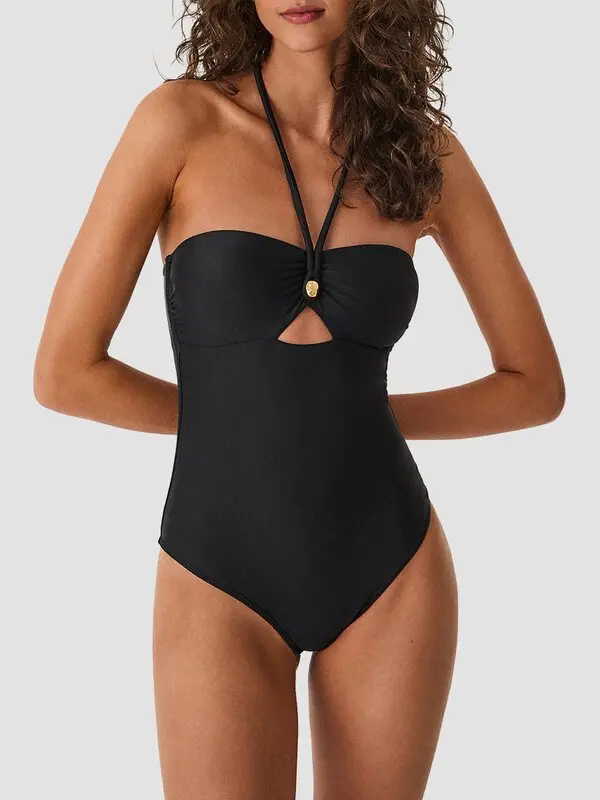 VIX PAULA HERMANNY Meera Bandeau One-piece Swimsuit