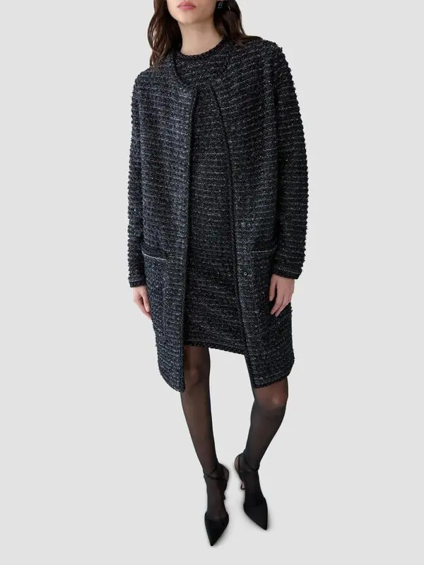 Carolina Herrera Chalet Tweed Long Coat