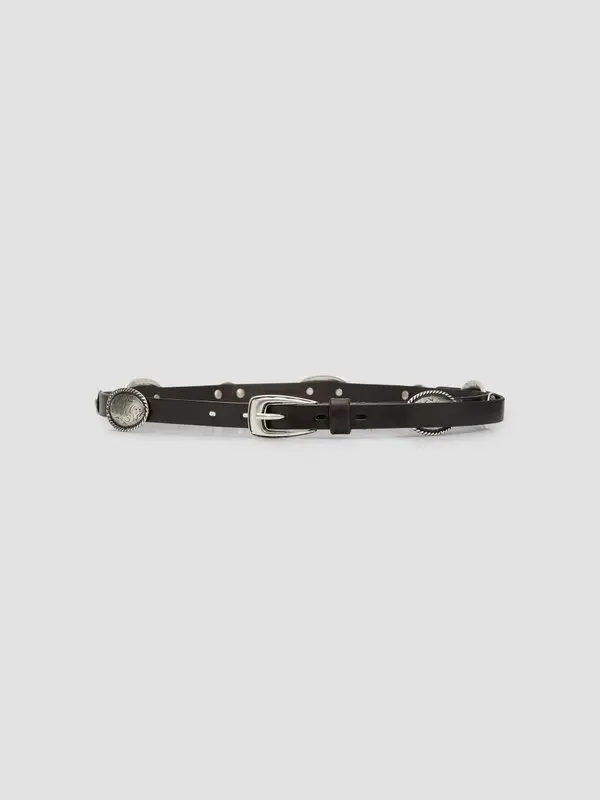 Johnny Was Leggera Italian Leather Conch Belt