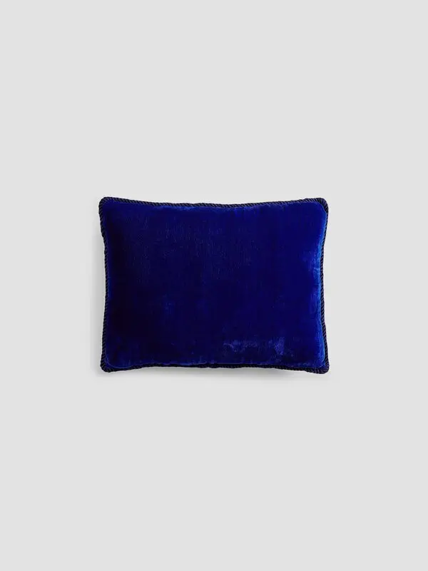 SUDHA PENNATHUR Happy Hanukkah Beaded Velvet Pillow