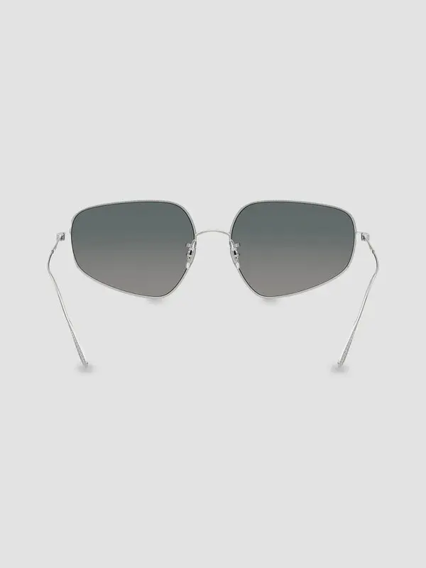 Oliver Spencer Eylla 57mm Geometric Sunglasses - Silver Grey