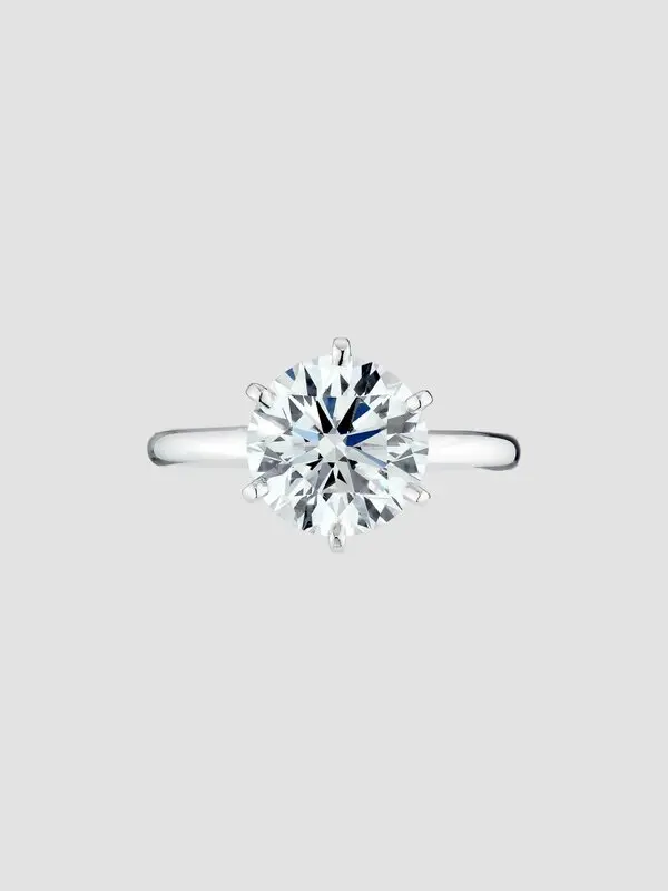 SAKS FIFTH AVENUE HIGH JEWELRY 3.53 Tcw Diamond Solitaire Ring