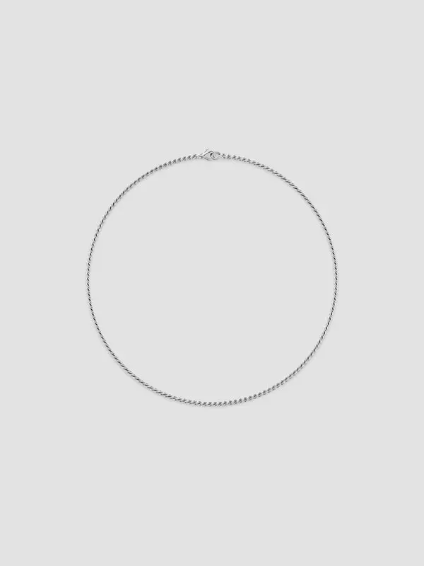 David Yurman Sculpted Cable Chain Necklace In Sterling 2.7mm