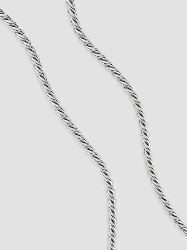 David Yurman Sculpted Cable Chain Necklace In Sterling 5.7mm