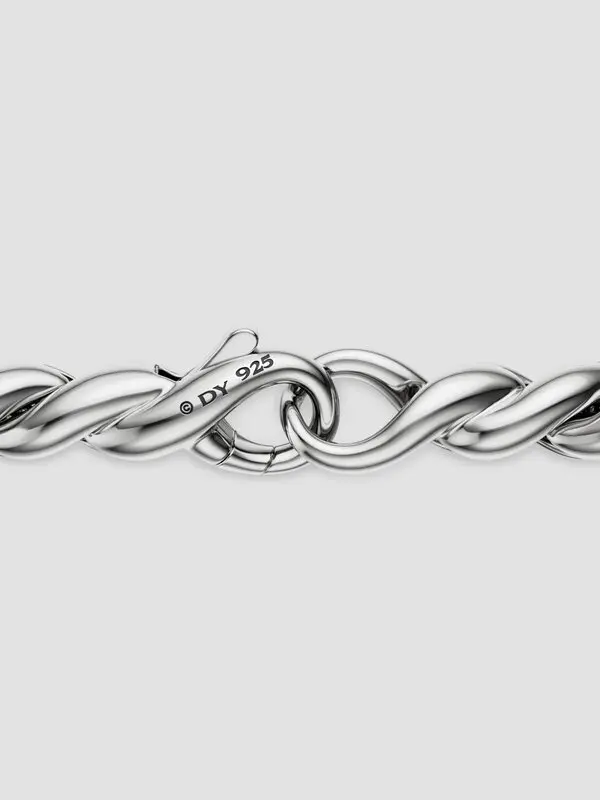 David Yurman Sculpted Cable Chain Necklace In Sterling 5.7mm