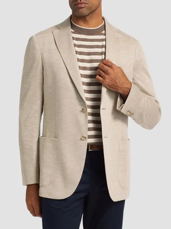 SAKS FIFTH AVENUE Collection Wool & Silk Jersey Blazer