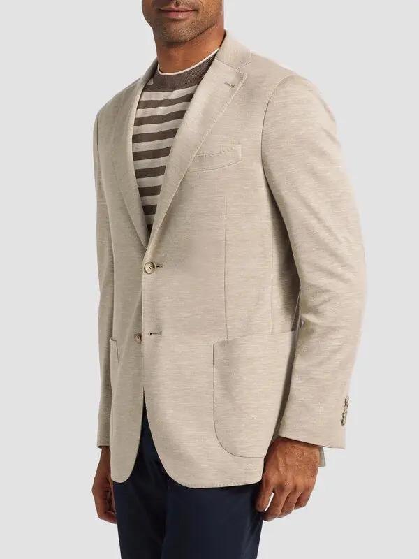 SAKS FIFTH AVENUE Collection Wool & Silk Jersey Blazer
