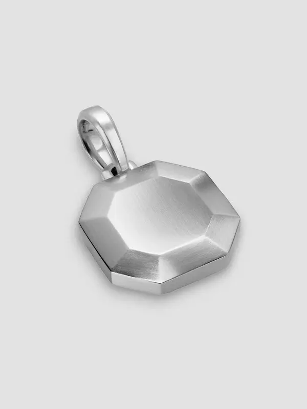 David Yurman Faceted Amulet In Sterling 16mm