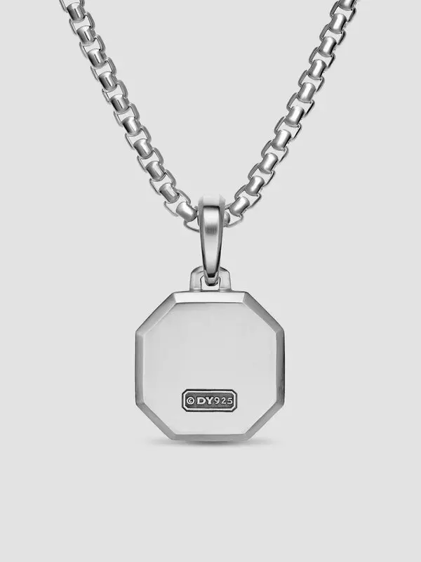 David Yurman Faceted Amulet In Sterling 16mm
