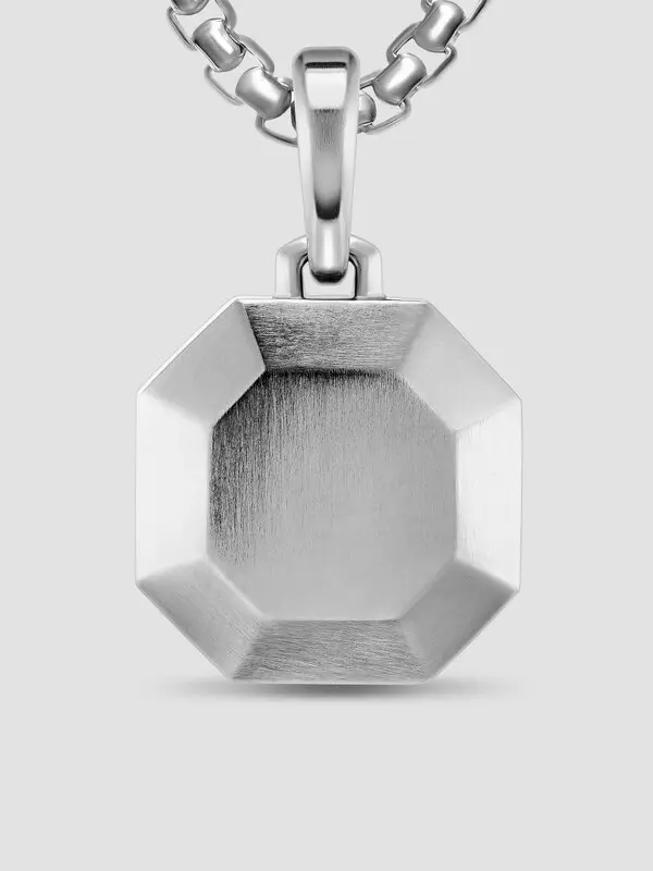 David Yurman Faceted Amulet In Sterling 16mm
