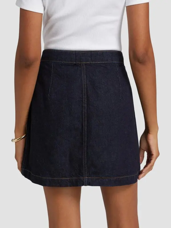 REFORMATION Amara High-rise Denim Miniskirt