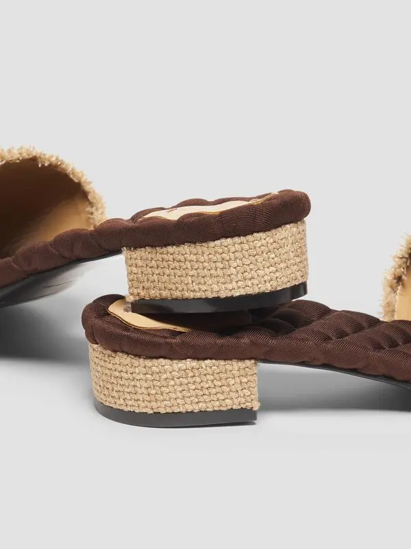 Aera Giorgia 25mm Vegan Sandals - Raffia