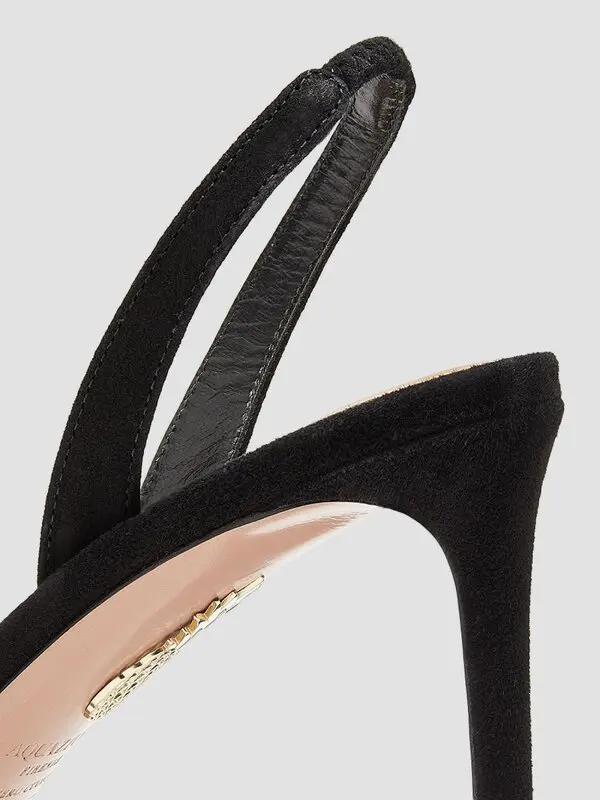 AQUAZZURA Tati 85mm Suede Slingback Sandals