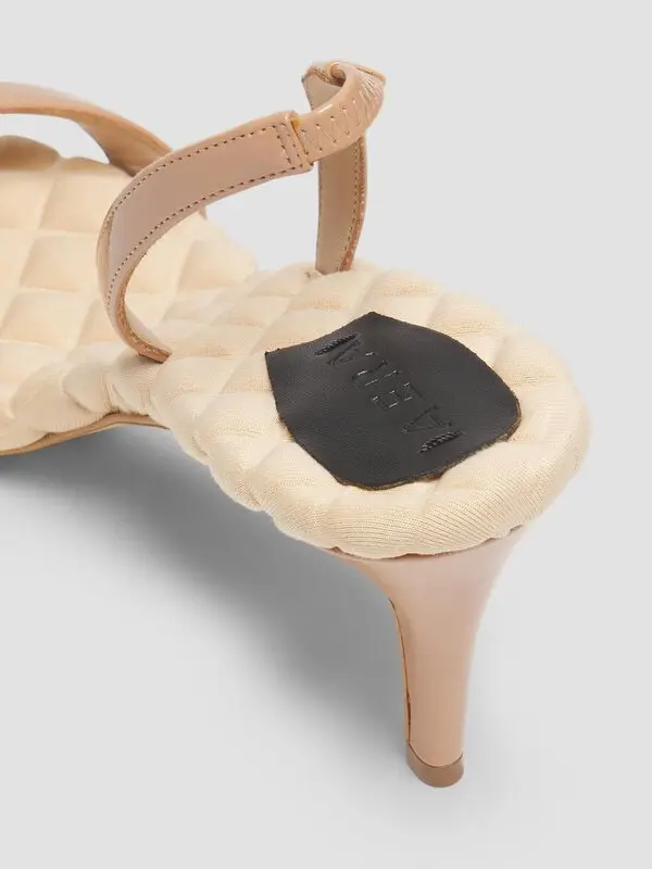 Aera Claudia 70mm Vegan Patent Leather Slingback Sandals