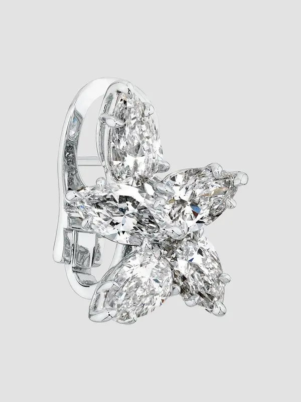 SAKS FIFTH AVENUE HIGH JEWELRY 6.00 Tcw Diamond Cluster Stud Earrings