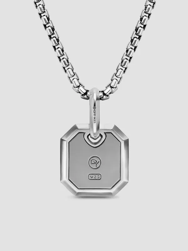 David Yurman Octagonal Amulet In Sterling 15mm