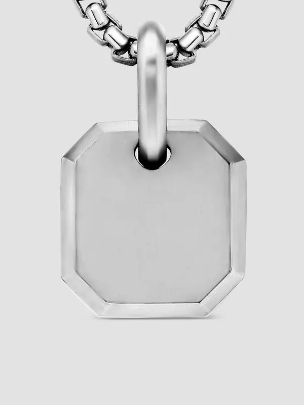 David Yurman Octagonal Amulet In Sterling 15mm
