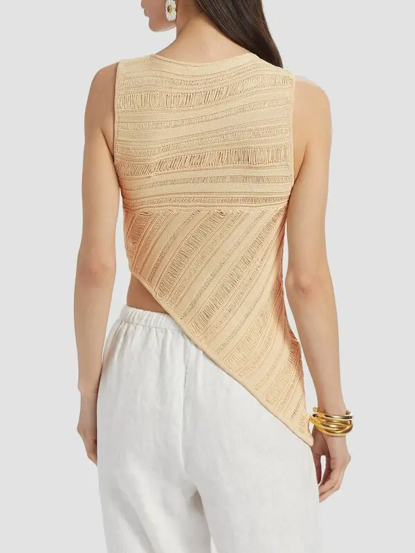 NONCHALANT LABEL Banks Asymmetric Top