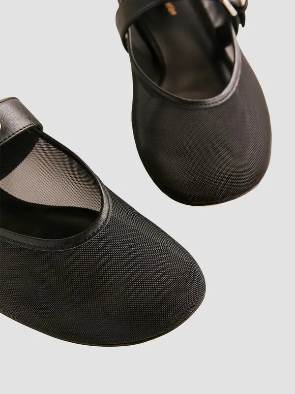 REFORMATION Bethany Mesh Ballet Flats