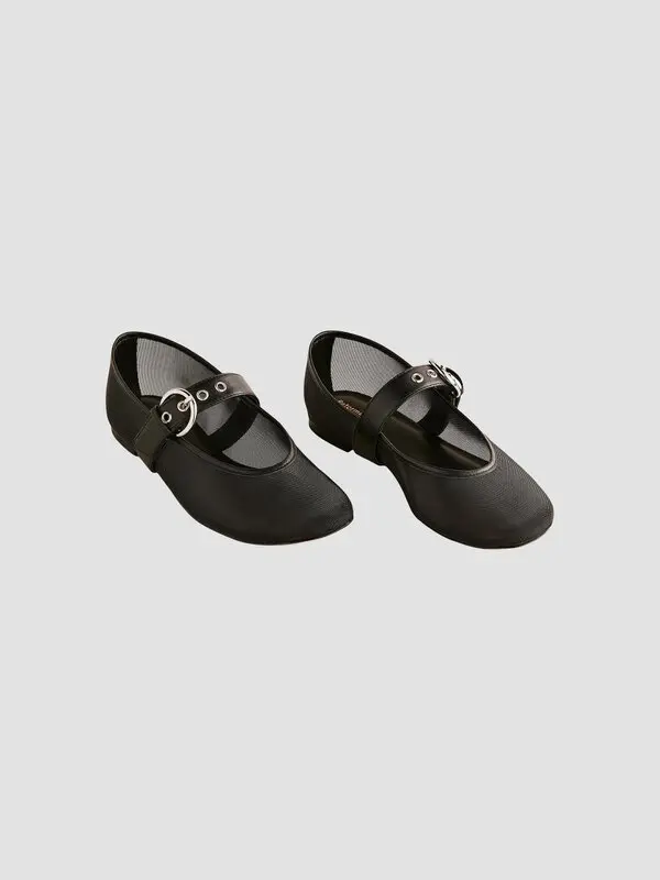 REFORMATION Bethany Mesh Ballet Flats