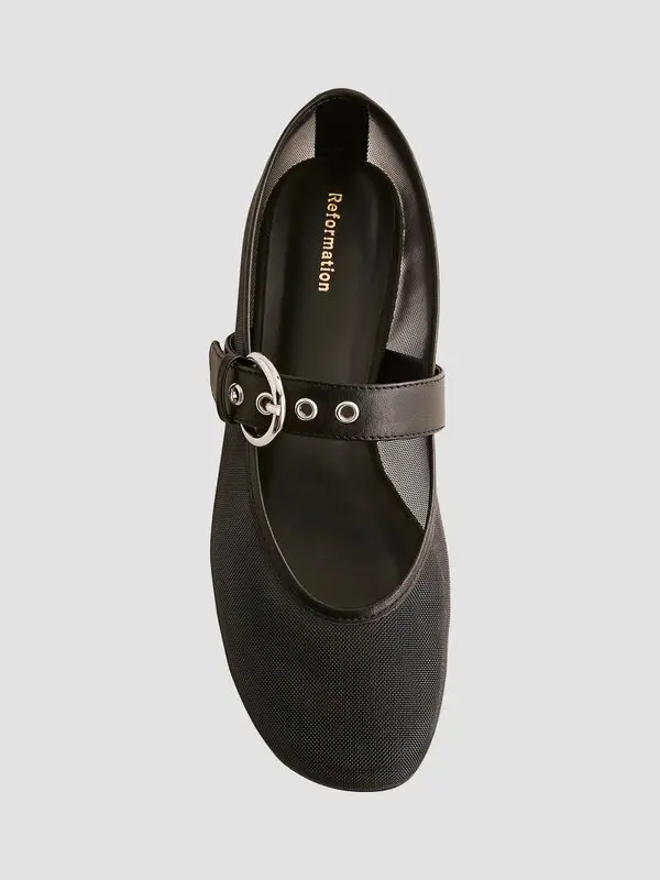 REFORMATION Bethany Mesh Ballet Flats