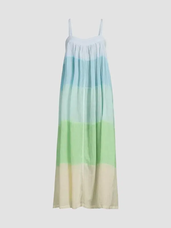 LEMLEM Eda Colorblocked Cotton Slipdress