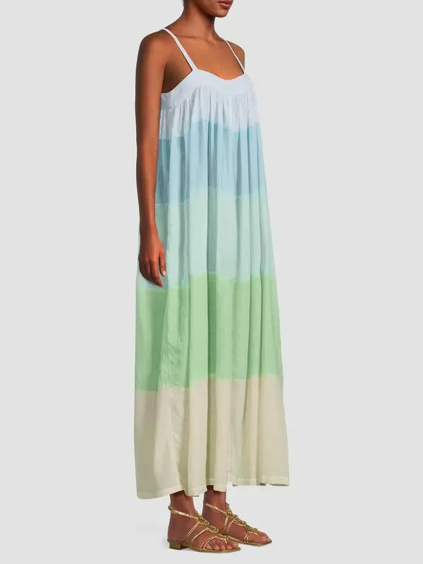 LEMLEM Eda Colorblocked Cotton Slipdress