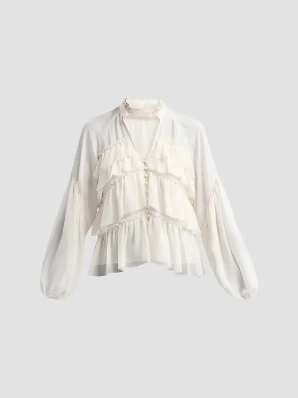 Cinq À Sept Amoura Ruffle Top
