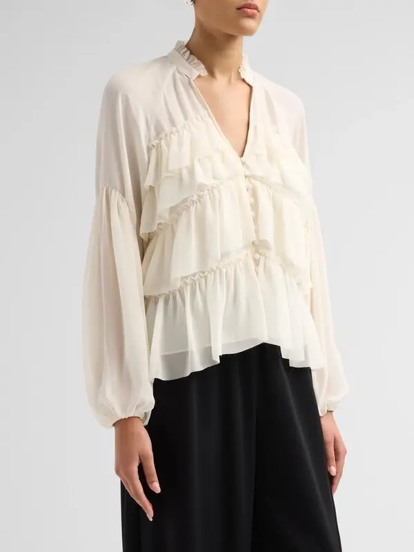 Cinq À Sept Amoura Ruffle Top