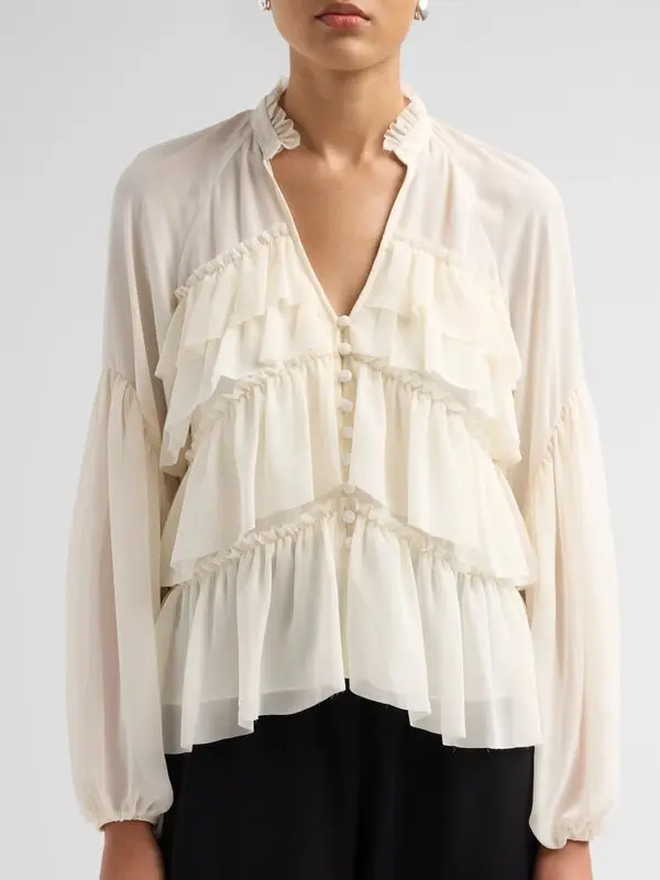 Cinq À Sept Amoura Ruffle Top