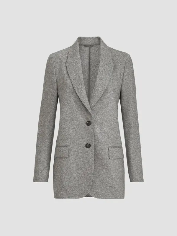Brunello Cucinelli Cashmere Jersey Deconstructed Blazer