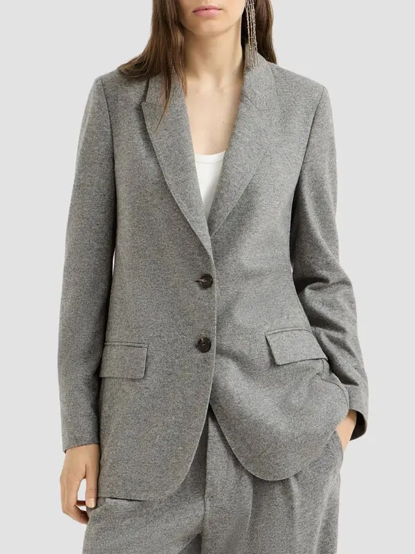 Brunello Cucinelli Cashmere Jersey Deconstructed Blazer