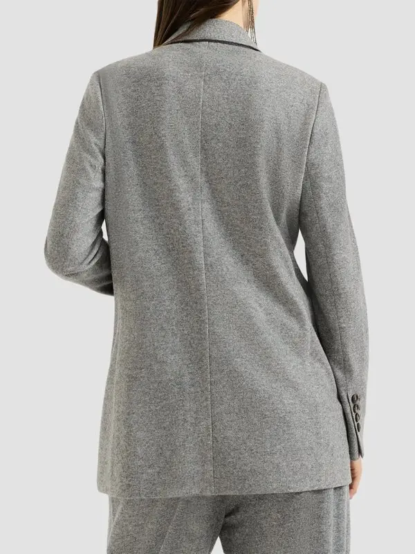 Brunello Cucinelli Cashmere Jersey Deconstructed Blazer