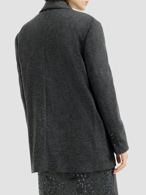 Brunello Cucinelli Cashmere Jersey Blazer - Anthracite