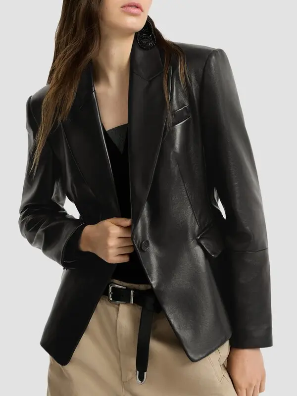 Brunello Cucinelli Nappa Leather Blazer