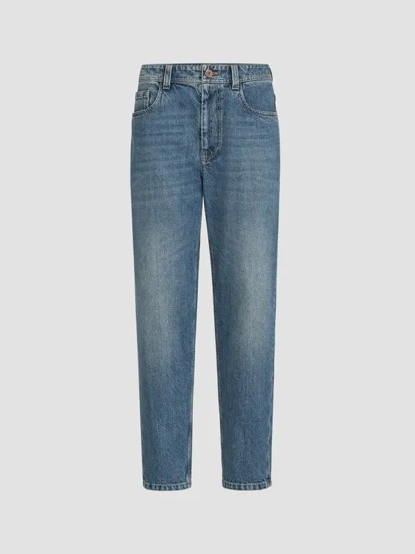 Brunello Cucinelli Authentic Baggy Tapered Jeans - Denim