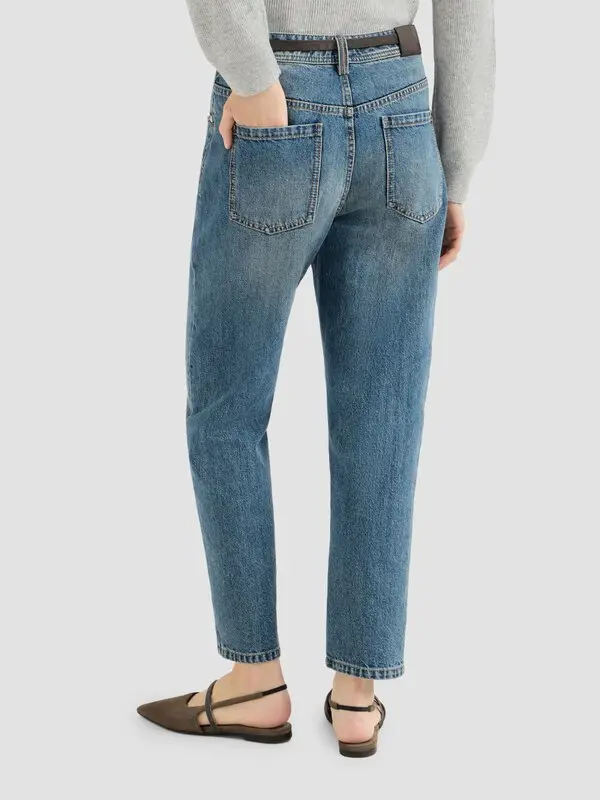 Brunello Cucinelli Authentic Baggy Tapered Jeans - Denim
