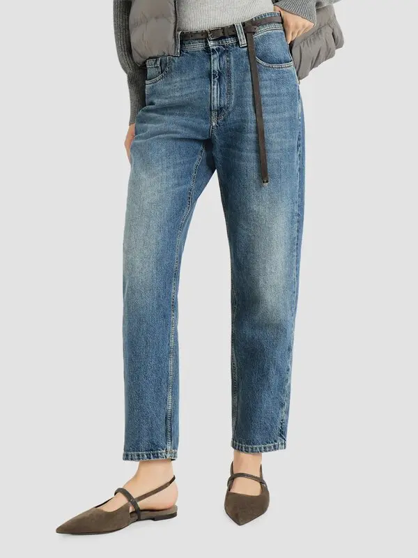Brunello Cucinelli Authentic Baggy Tapered Jeans - Denim