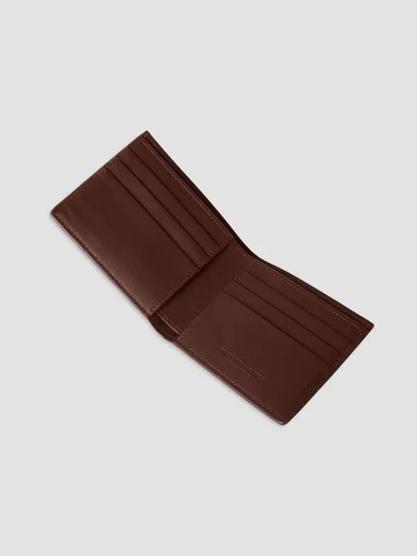 Brunello Cucinelli Smooth Calfskin Wallet - Light Brown