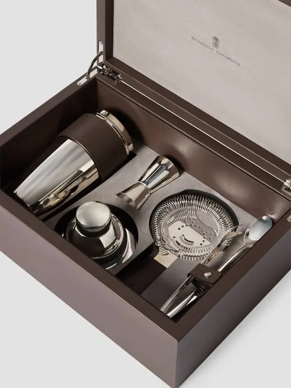 Brunello Cucinelli Silver Plated Steel Cocktail Set