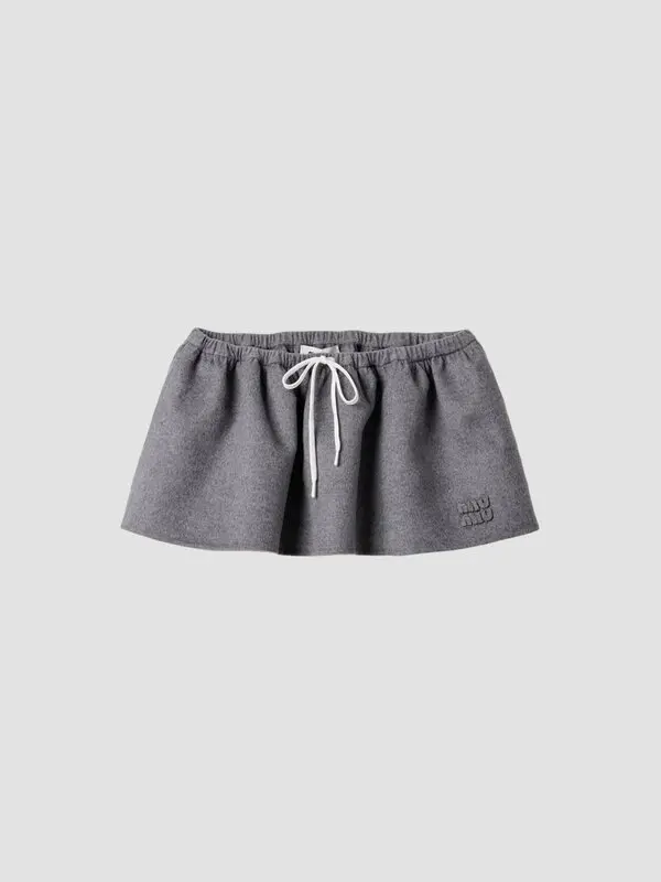 Miu Miu Double Cashmere Mini-skirt
