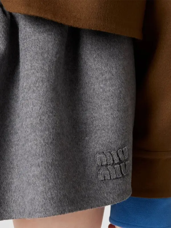Miu Miu Double Cashmere Mini-skirt