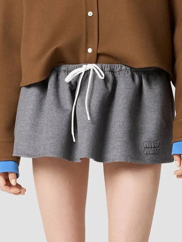 Miu Miu Double Cashmere Mini-skirt