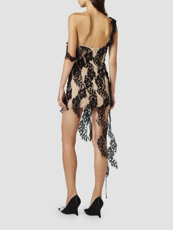 Giuseppe Di Morabito Act Ii: The Fall Of Icarus Lace Mini Dress