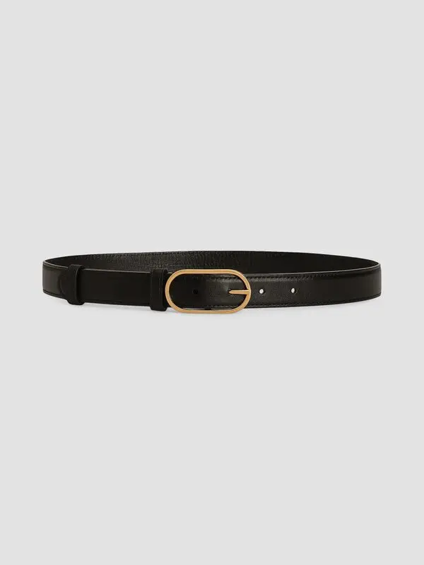 Dolce & Gabbana Italian Tailoring Dg Leather Belt - Nero
