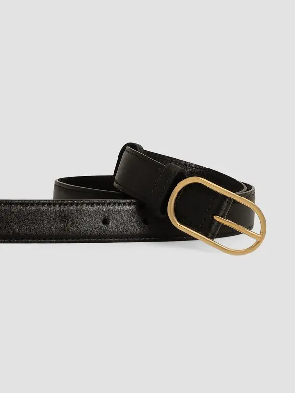 Dolce & Gabbana Italian Tailoring Dg Leather Belt - Nero