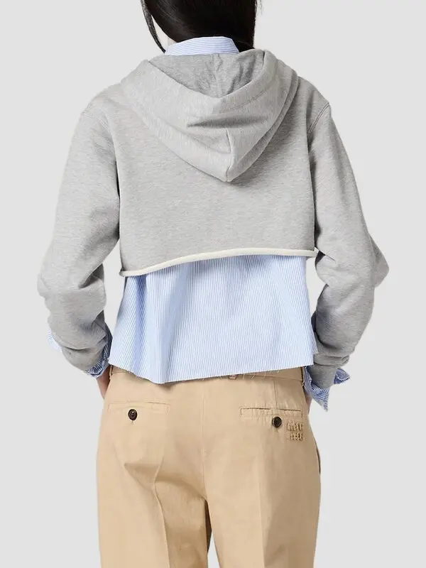 Miu Miu Cropped Hoodie